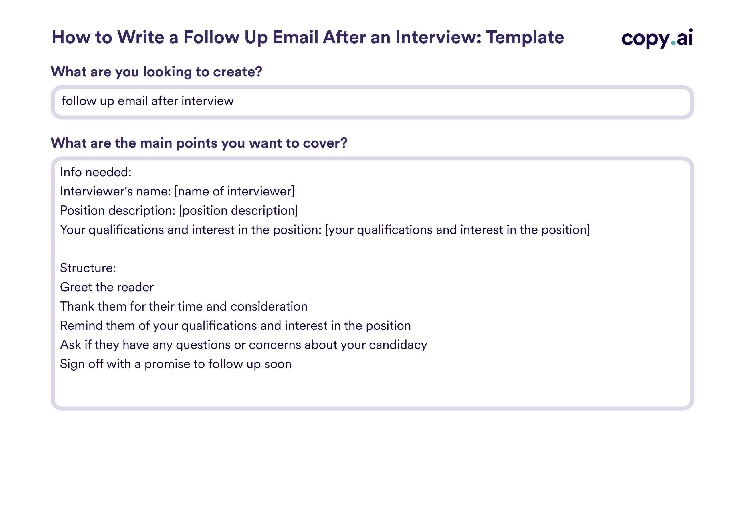 Follow Up Email After Interview Templates How To Write Examples