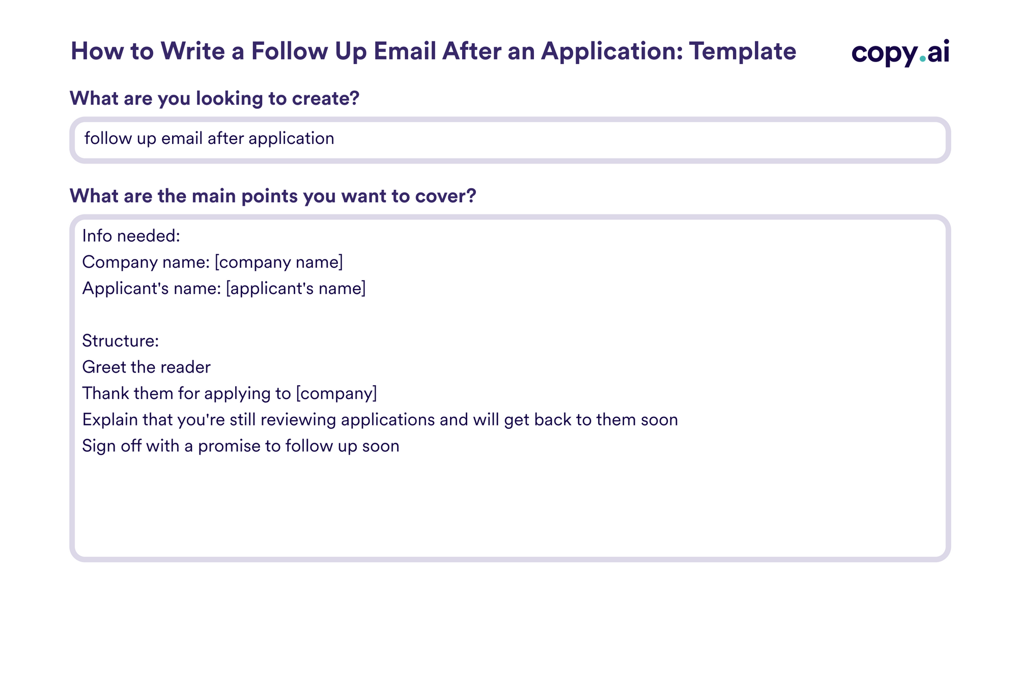 Follow Up Email After Application Templates: How To Write & Examples