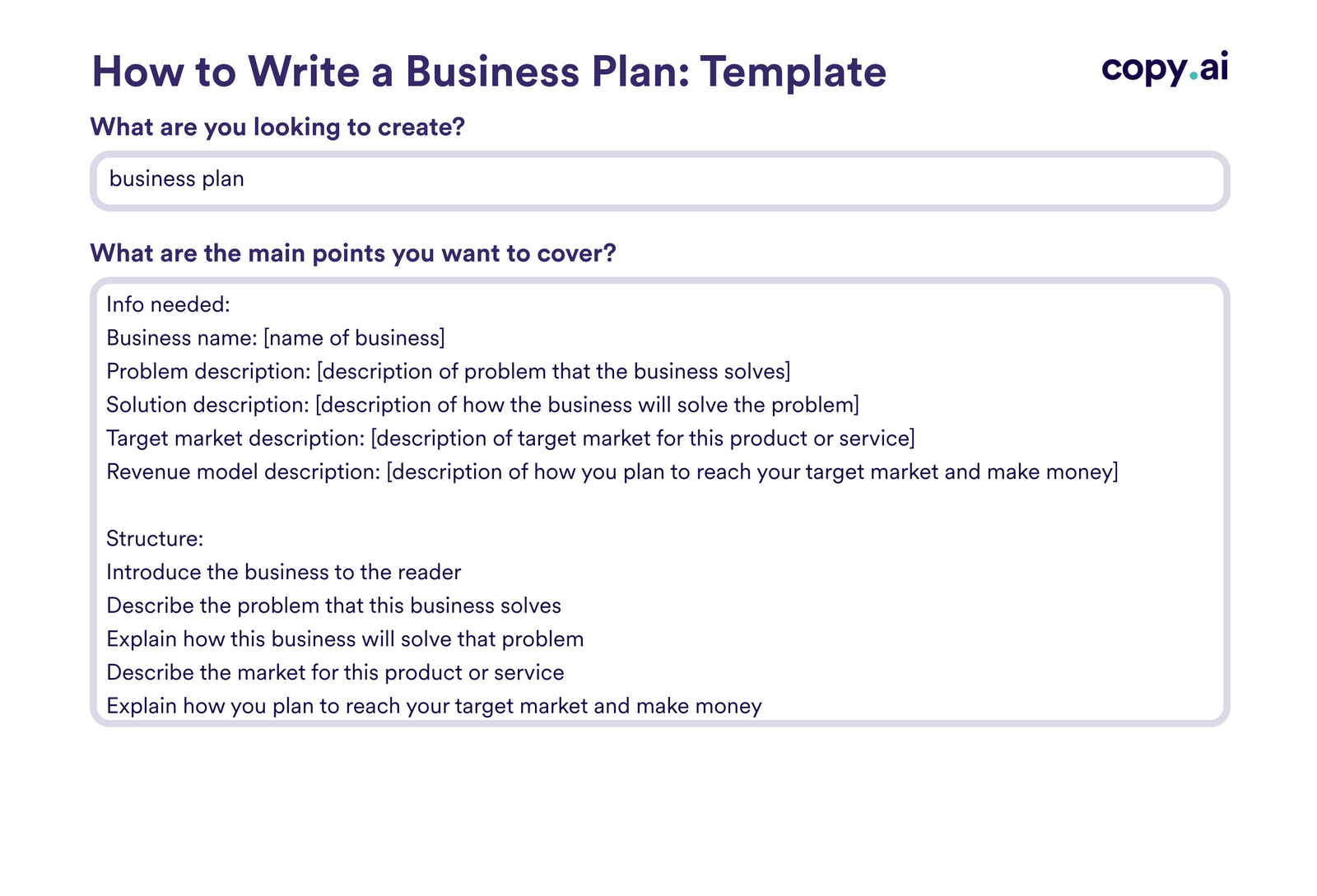 Business Plan Templates: How To Write & Examples