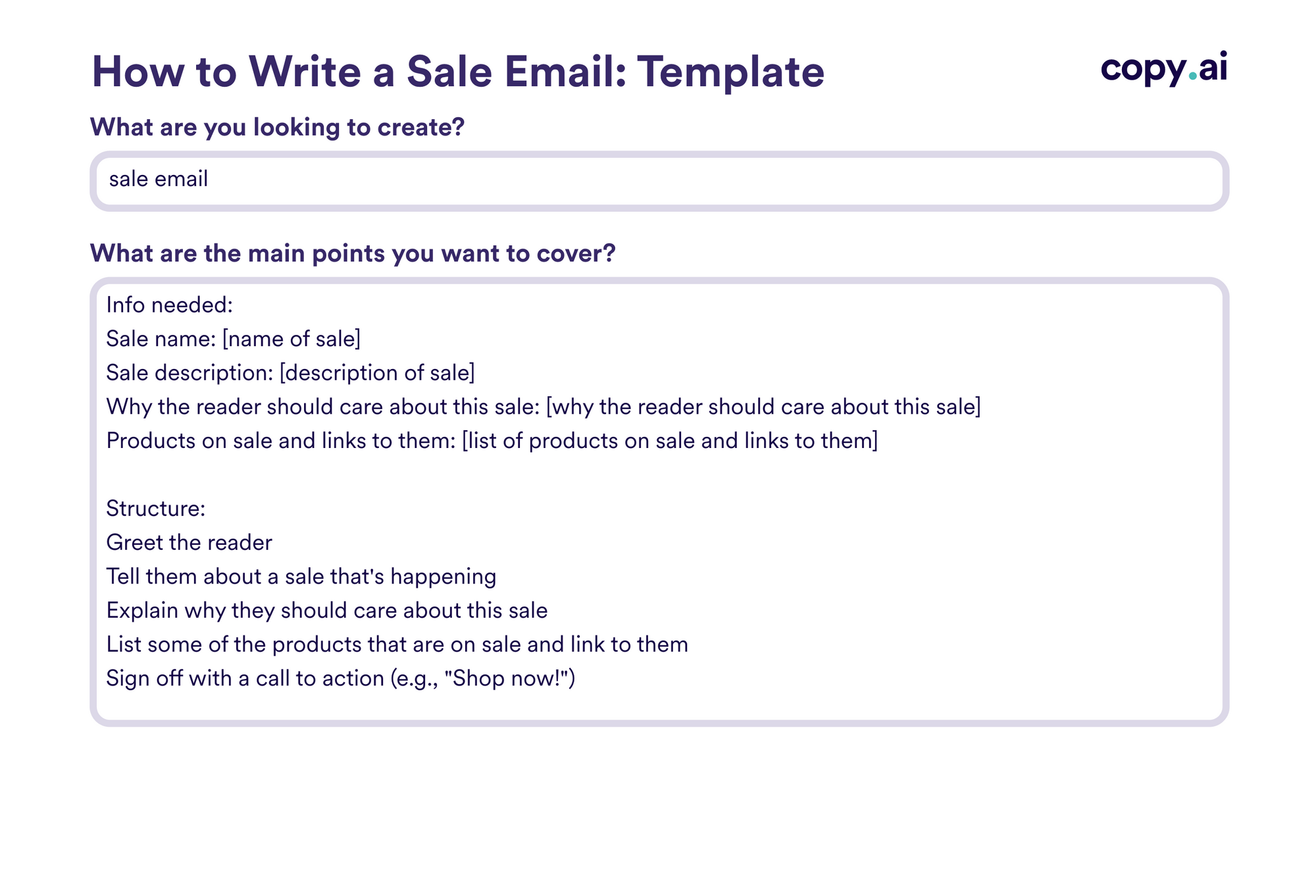 Sale Email Templates: How To Write & Examples