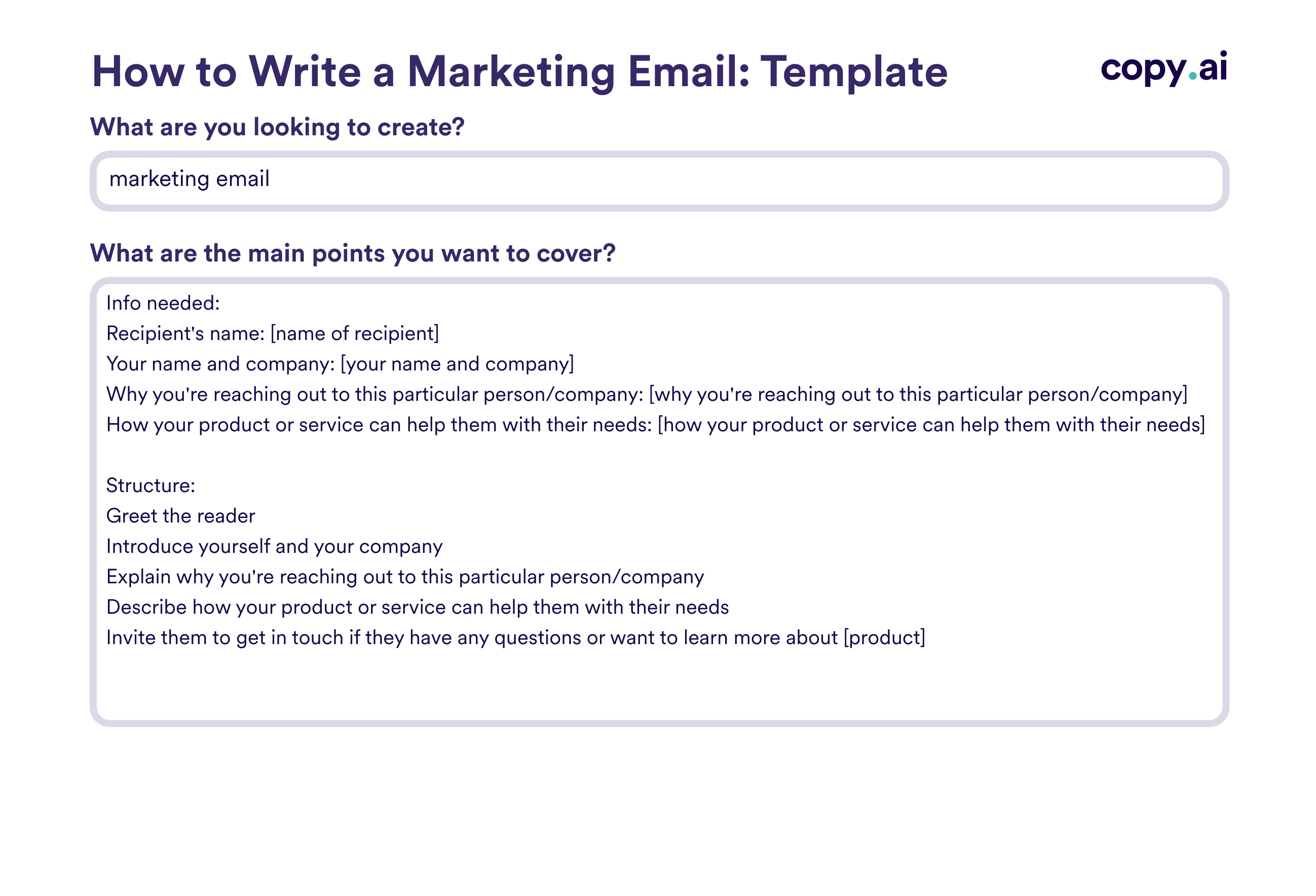 Marketing Email Templates How To Write Examples