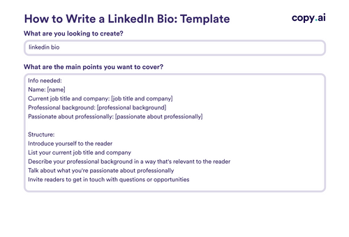 Linkedin Bio Templates: How To Write & Examples