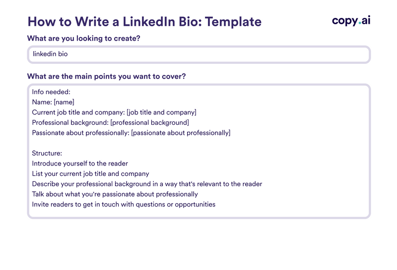 Linkedin Bio Templates How To Write Examples Linkedin Bio Templates How To Write Examples