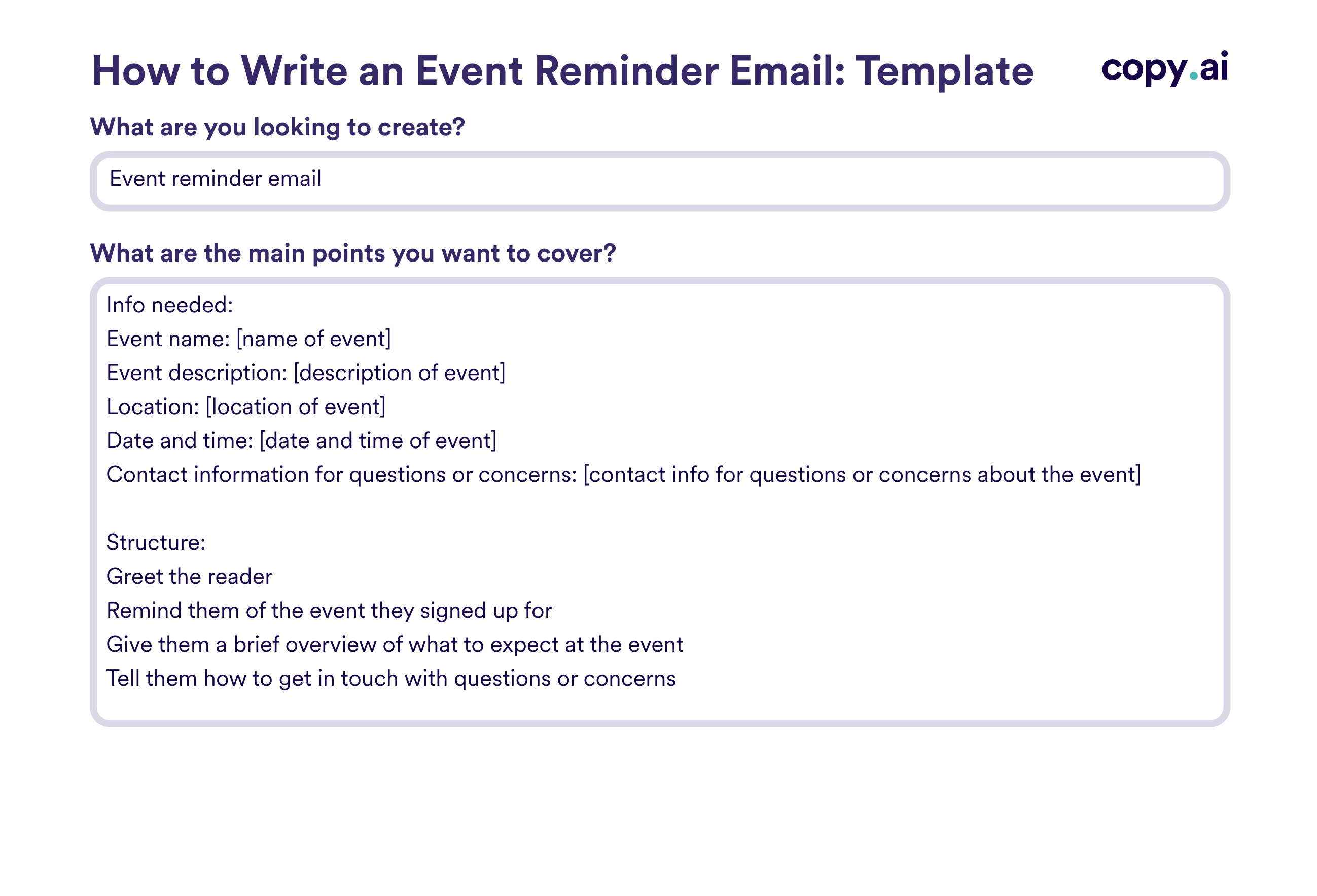 Event Reminder Email Templates How To Write Examples