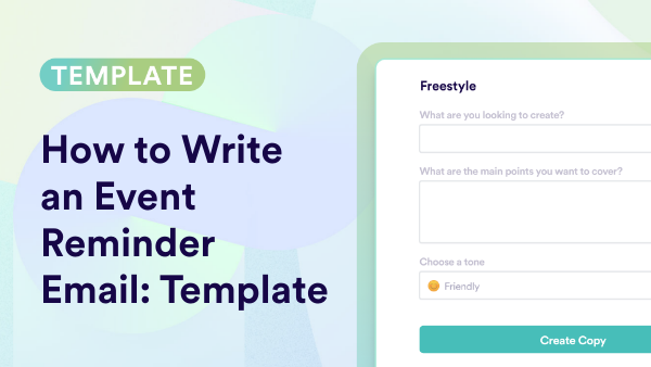 Event Reminder Email Templates How To Write Examples