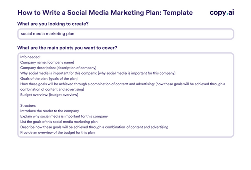 Social Media Marketing Plan Templates: How To Write & Examples