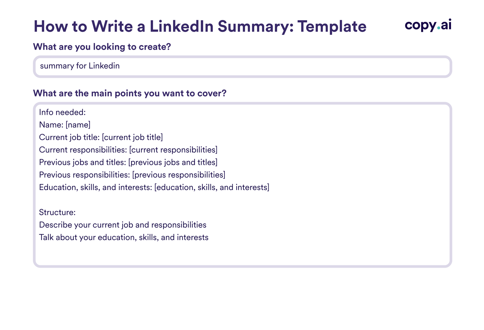 Summary Templates: How To Write & Examples