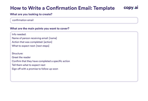 Confirmation Email Templates: How To Write & Examples