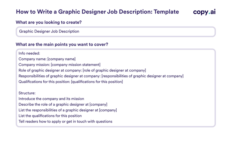 Graphic Designer Job Description Templates: How To Write & Examples