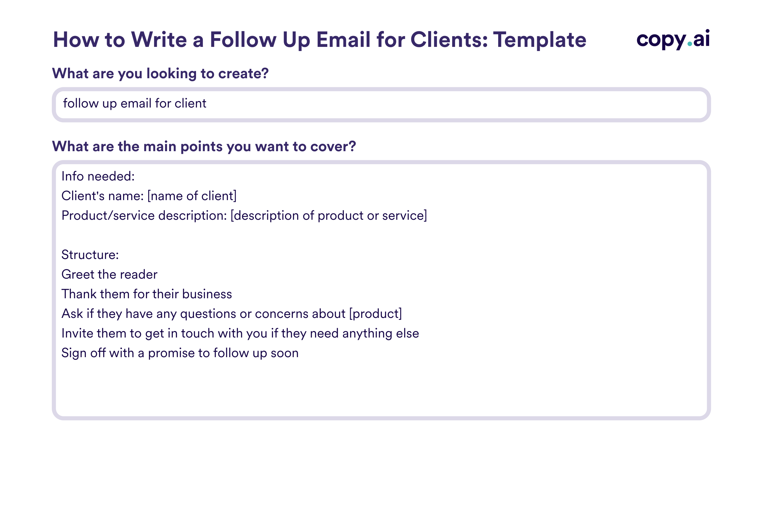 Follow Up Email For Client Templates How To Write Examples