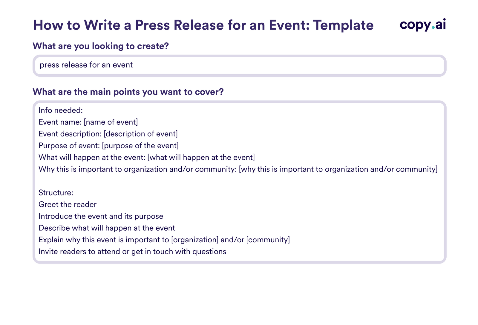 Press Release For An Event Templates: How To Write & Examples