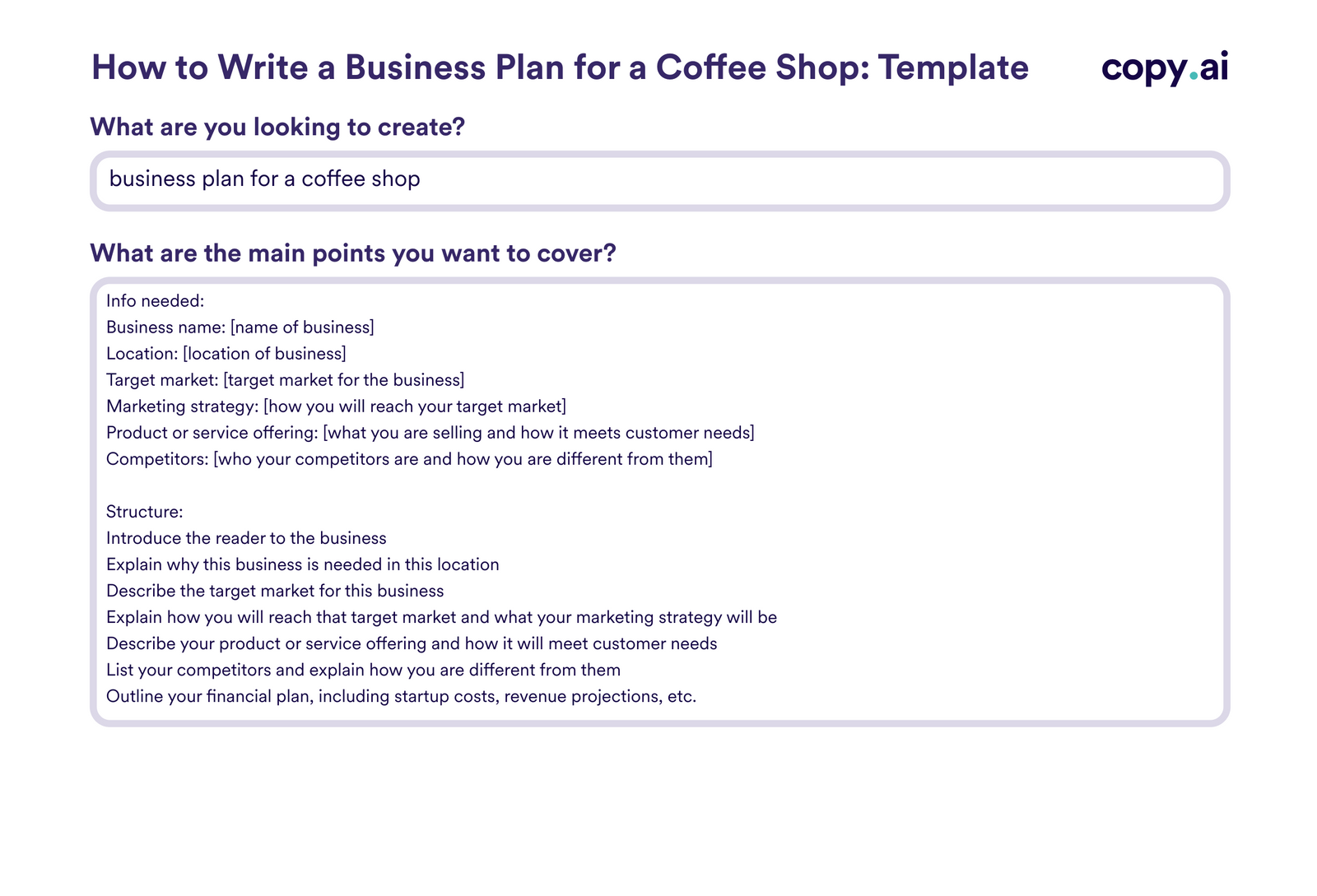 Business Plan For A Coffee Shop Templates: How To Write & Examples