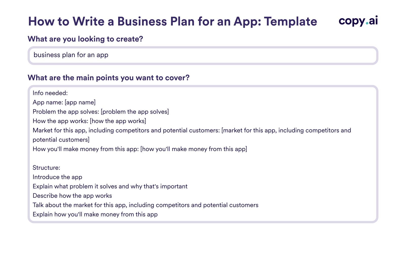 Business Plan For An App Templates: How To Write & Examples