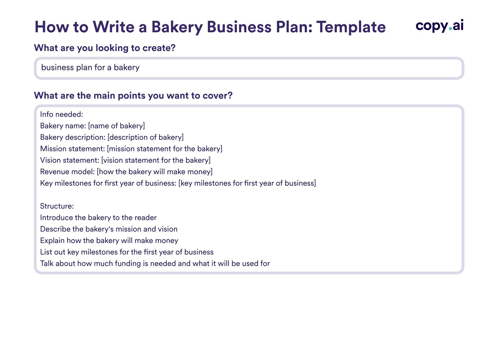 Business Plan For A Bakery Templates: How To Write & Examples