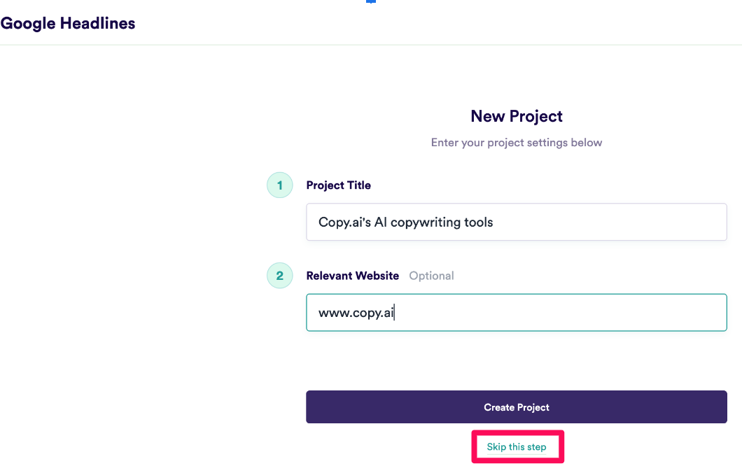 Free Google Ad Copy Generator