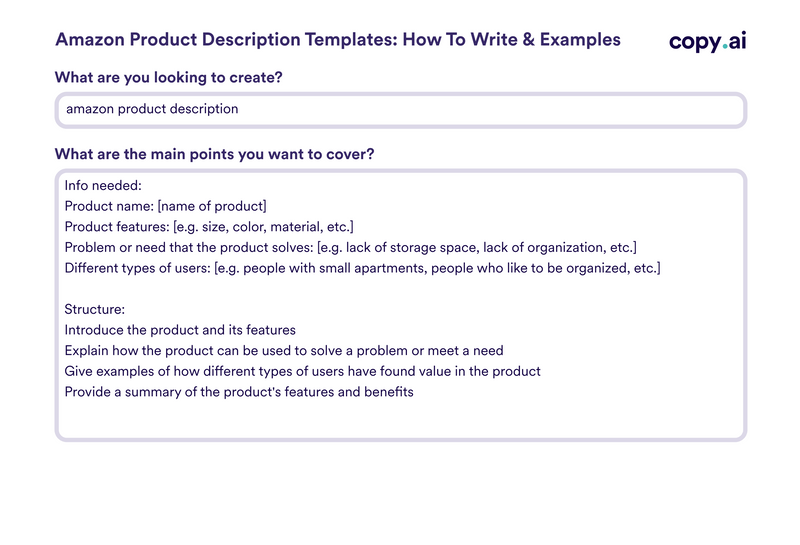 Amazon Product Description Templates: How To Write & Examples