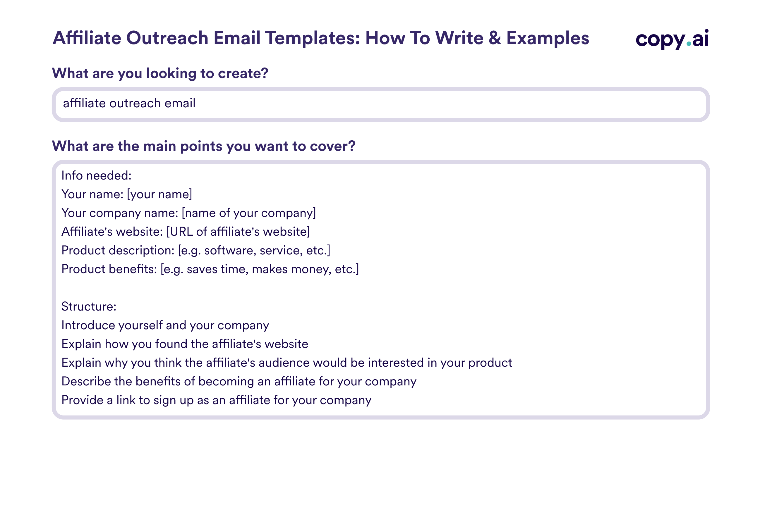 Affiliate Outreach Email Templates How To Write Examples