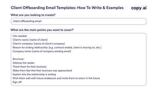Client Offboarding Email Templates: How To Write & Examples