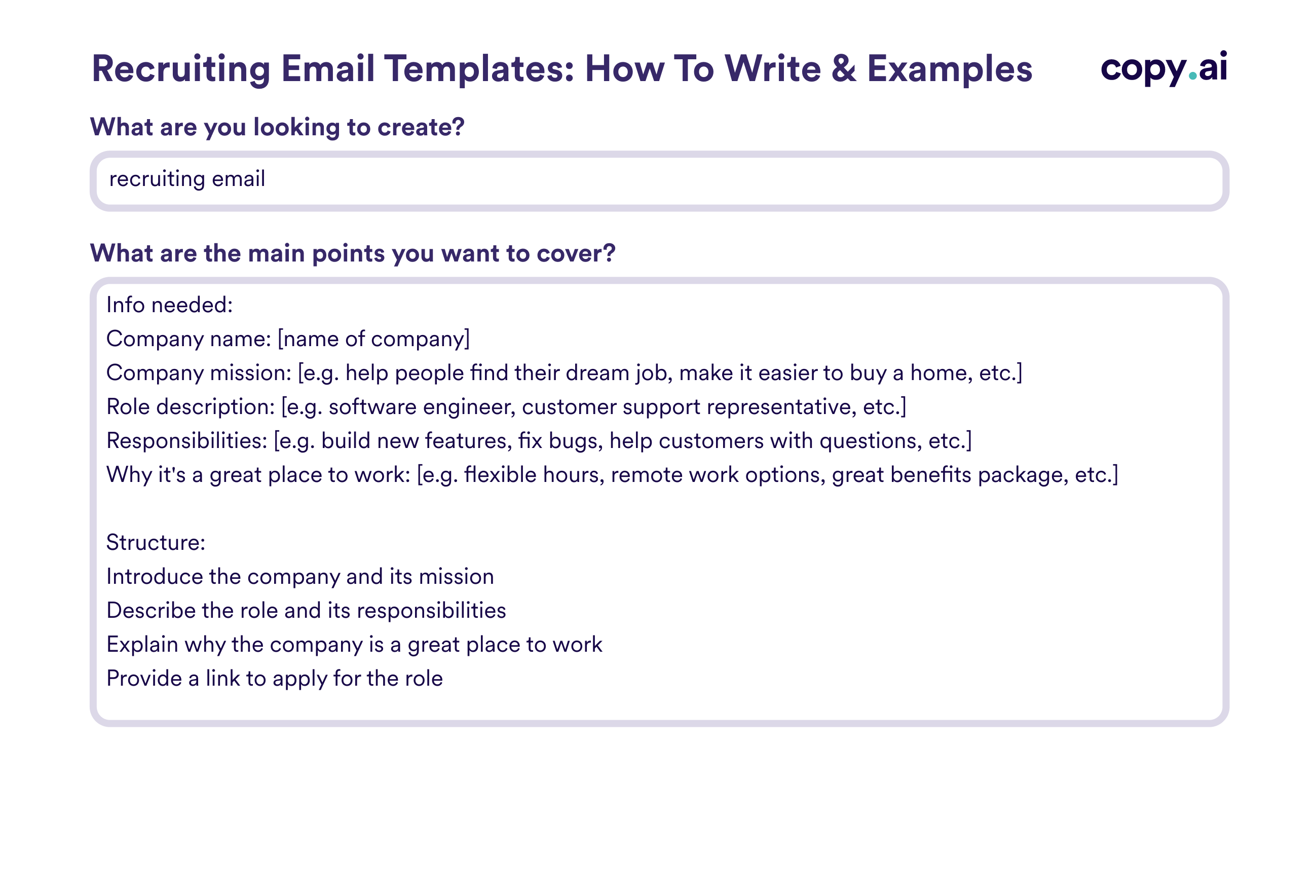 Recruiting Email Templates How To Write Examples
