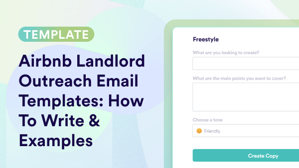 Airbnb Landlord Outreach Email Templates How To Write Examples