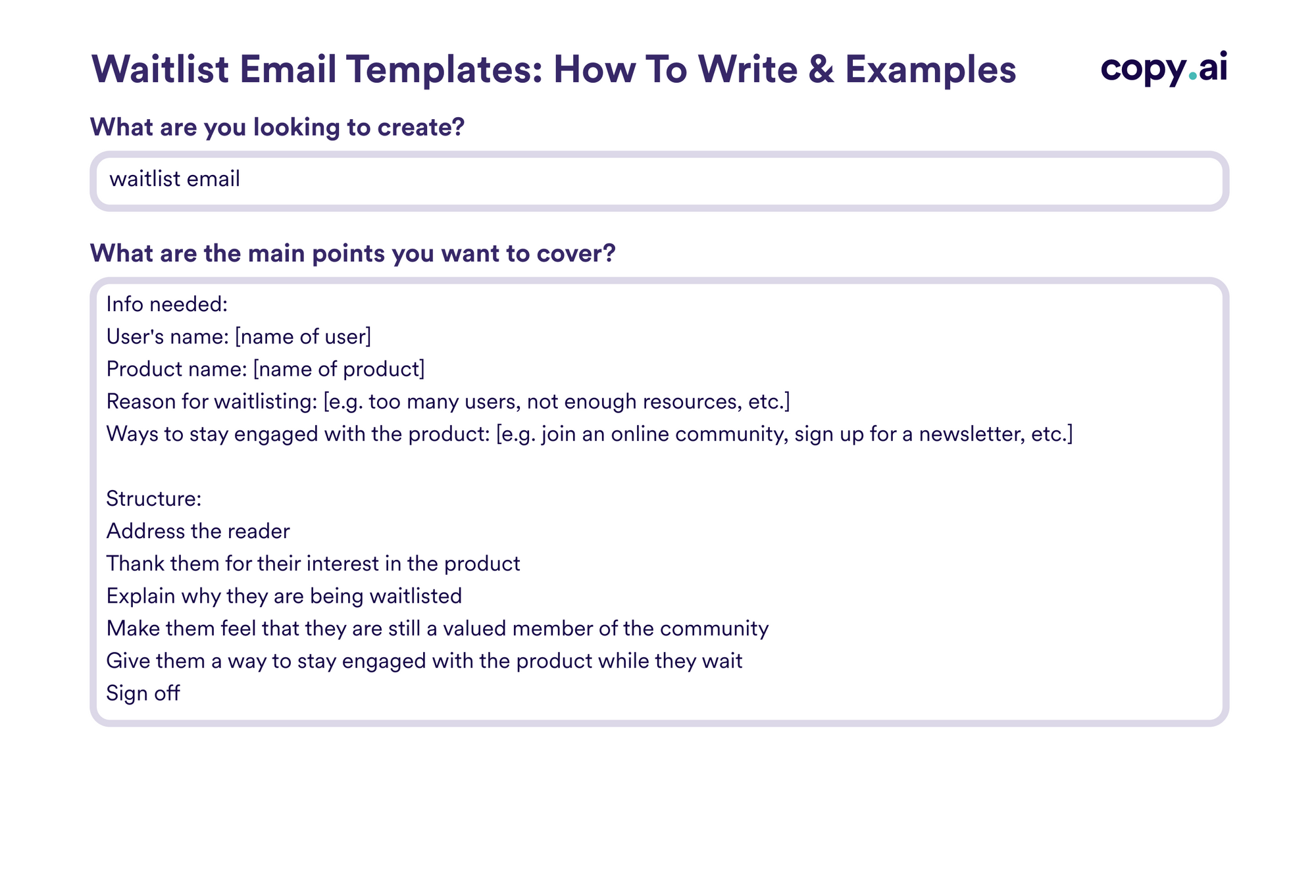 Waitlist Email Templates: How To Write & Examples
