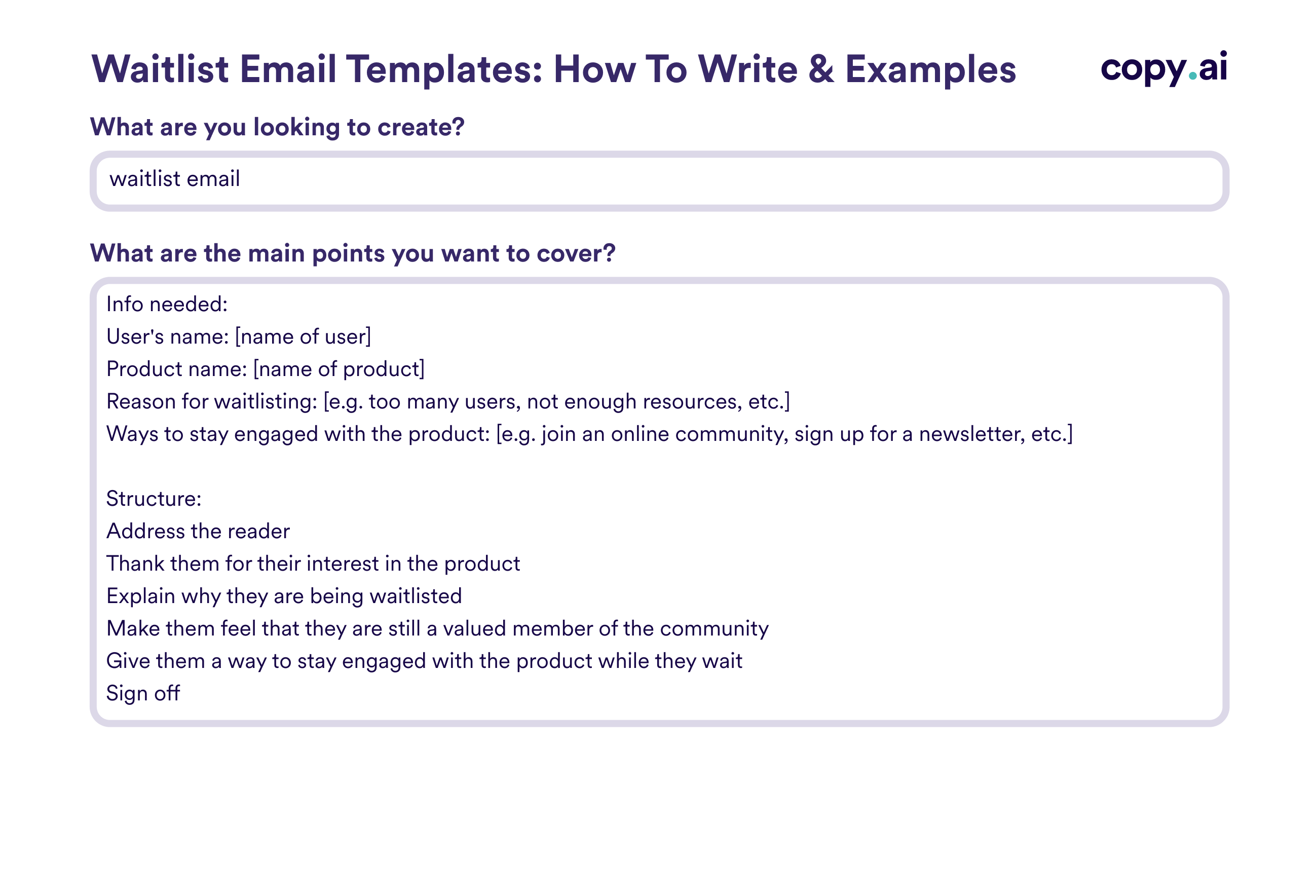 Waitlist Email Templates How To Write Examples