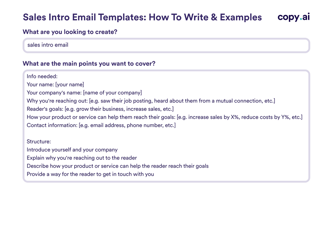 Sales Intro Email Templates: How To Write & Examples