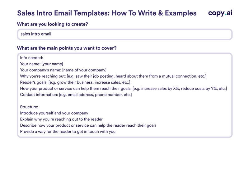 Sales Intro Email Templates: How To Write & Examples