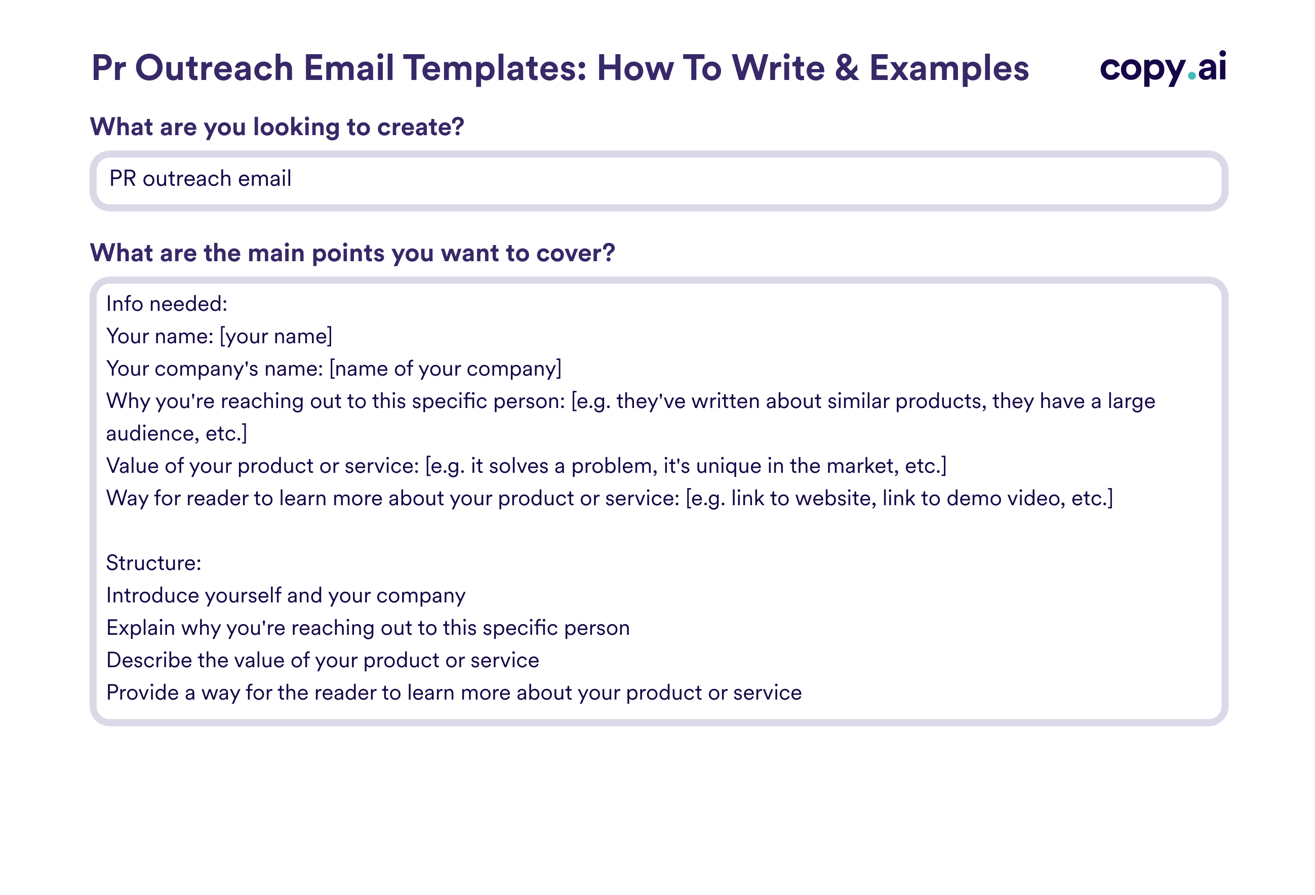 Pr Outreach Email Templates How To Write Examples