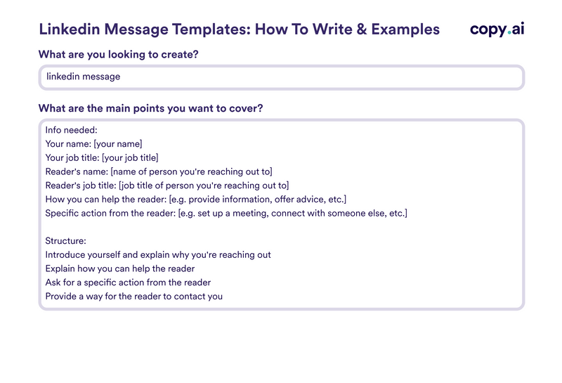 Linkedin Message Templates: How To Write & Examples