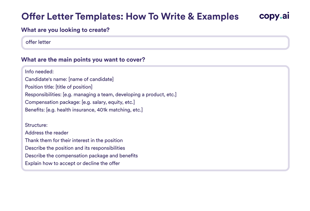 Offer Letter Templates: How To Write & Examples