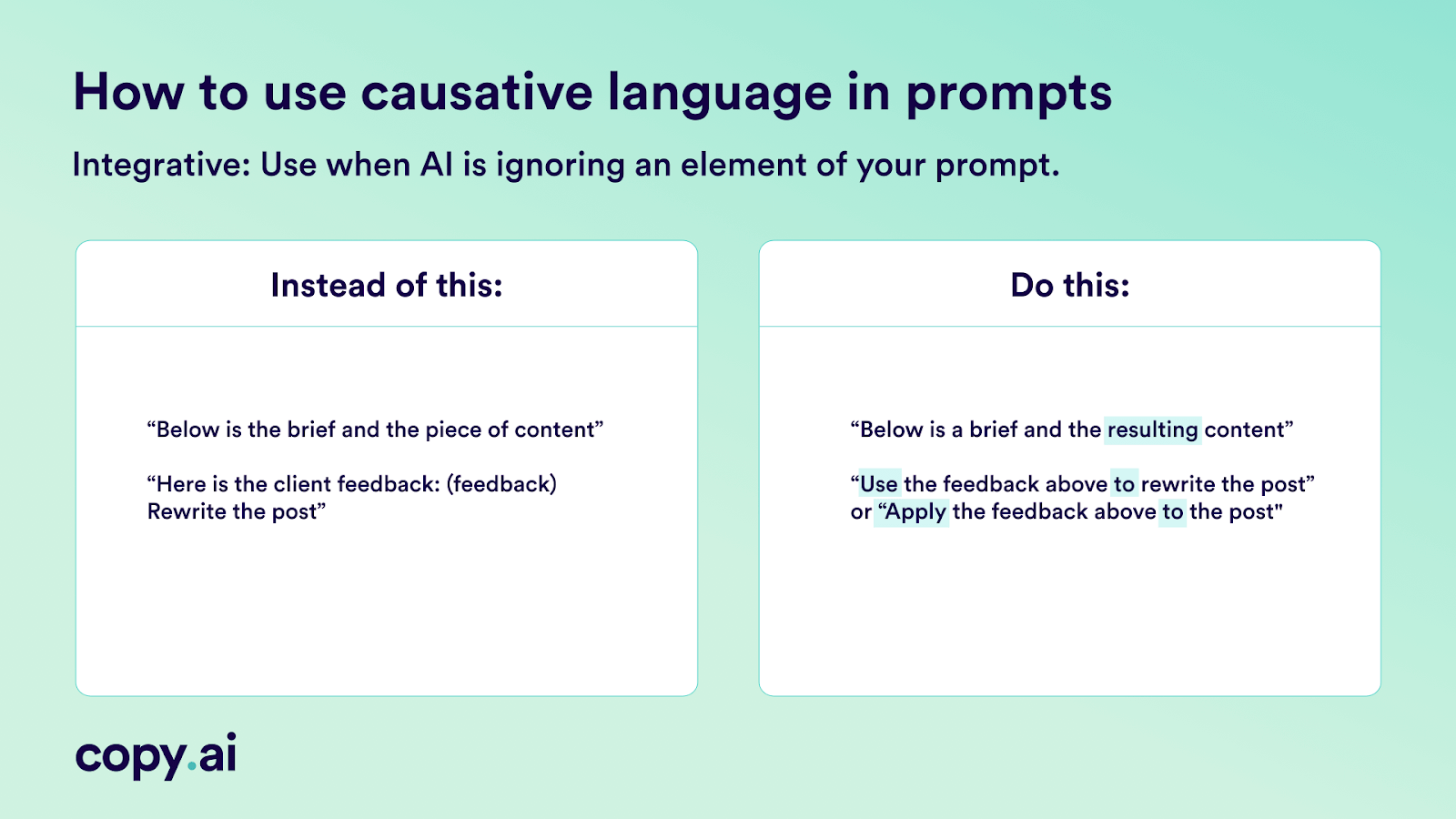 7 Tips for writing better prompts | Copy.ai