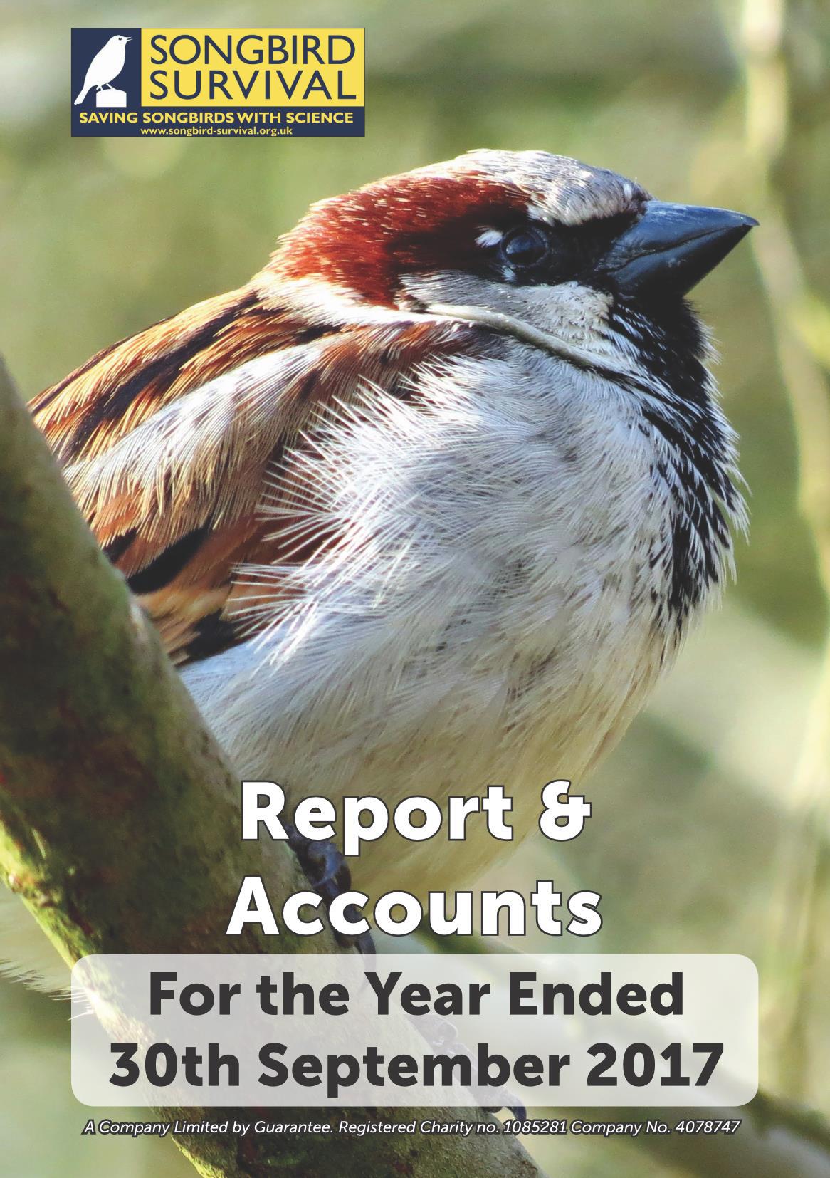 Annual report and accounts from SongBird Survival