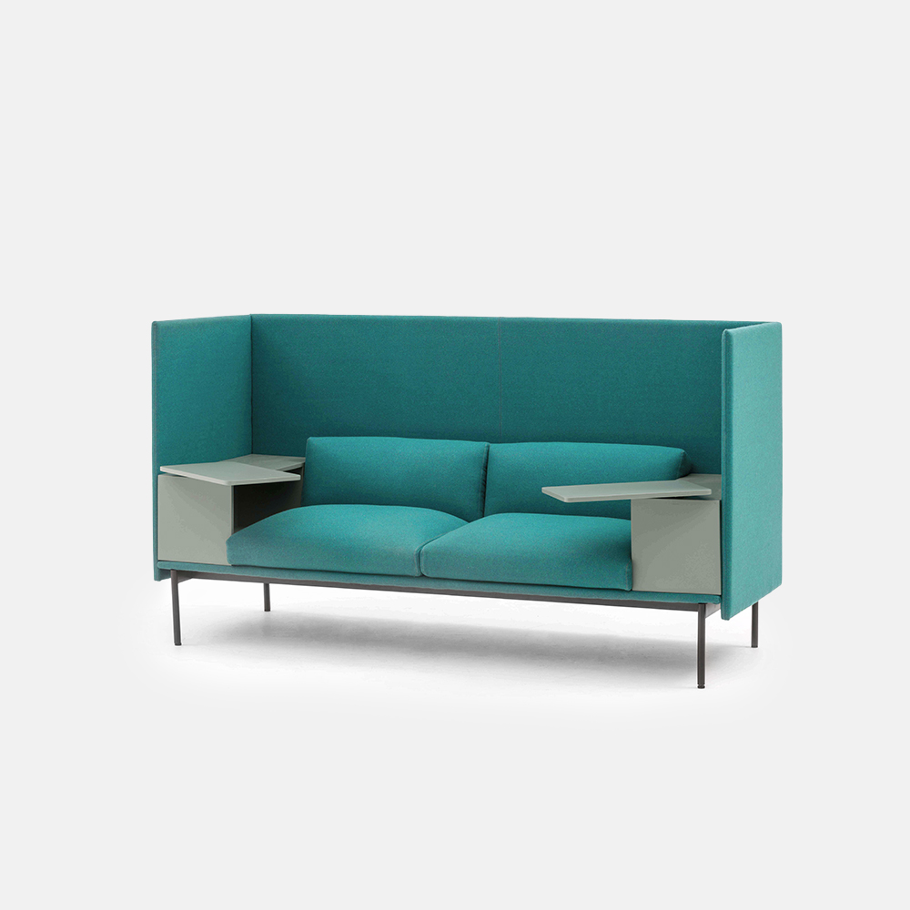 Workbay Double High Back. - Soft Seating