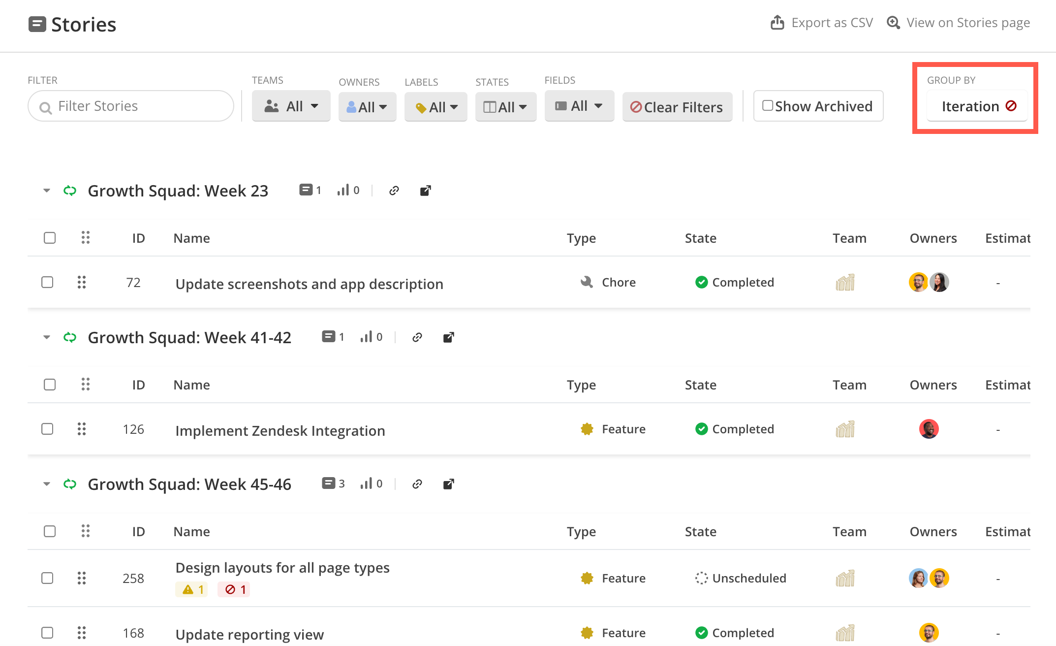 Epic Progress – Shortcut Help Center