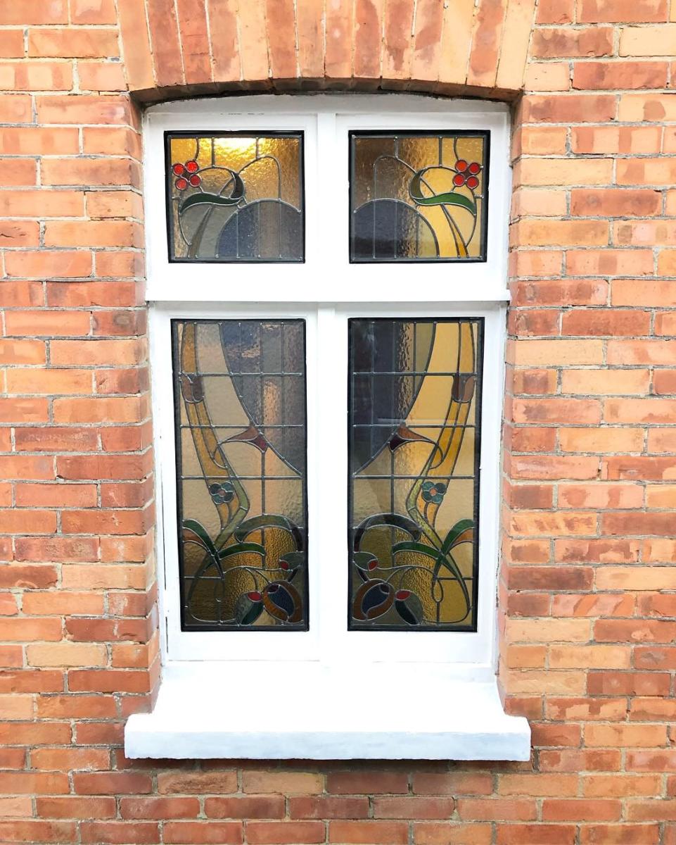 Stained Glass Windows Repair | Eldon Road BournemouthManor House Leaded ...