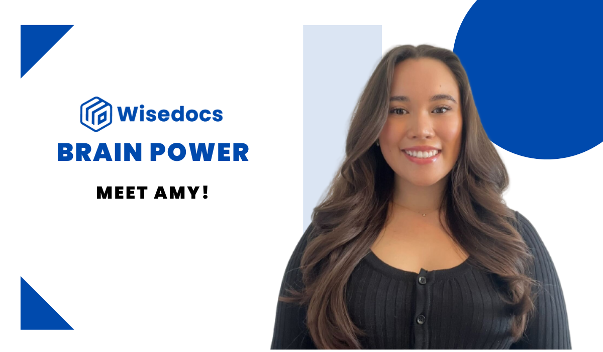 Wisedocs • Blog: Wisedocs’ Brain Power: Meet Amy Mingopoulos, Marketing Associate