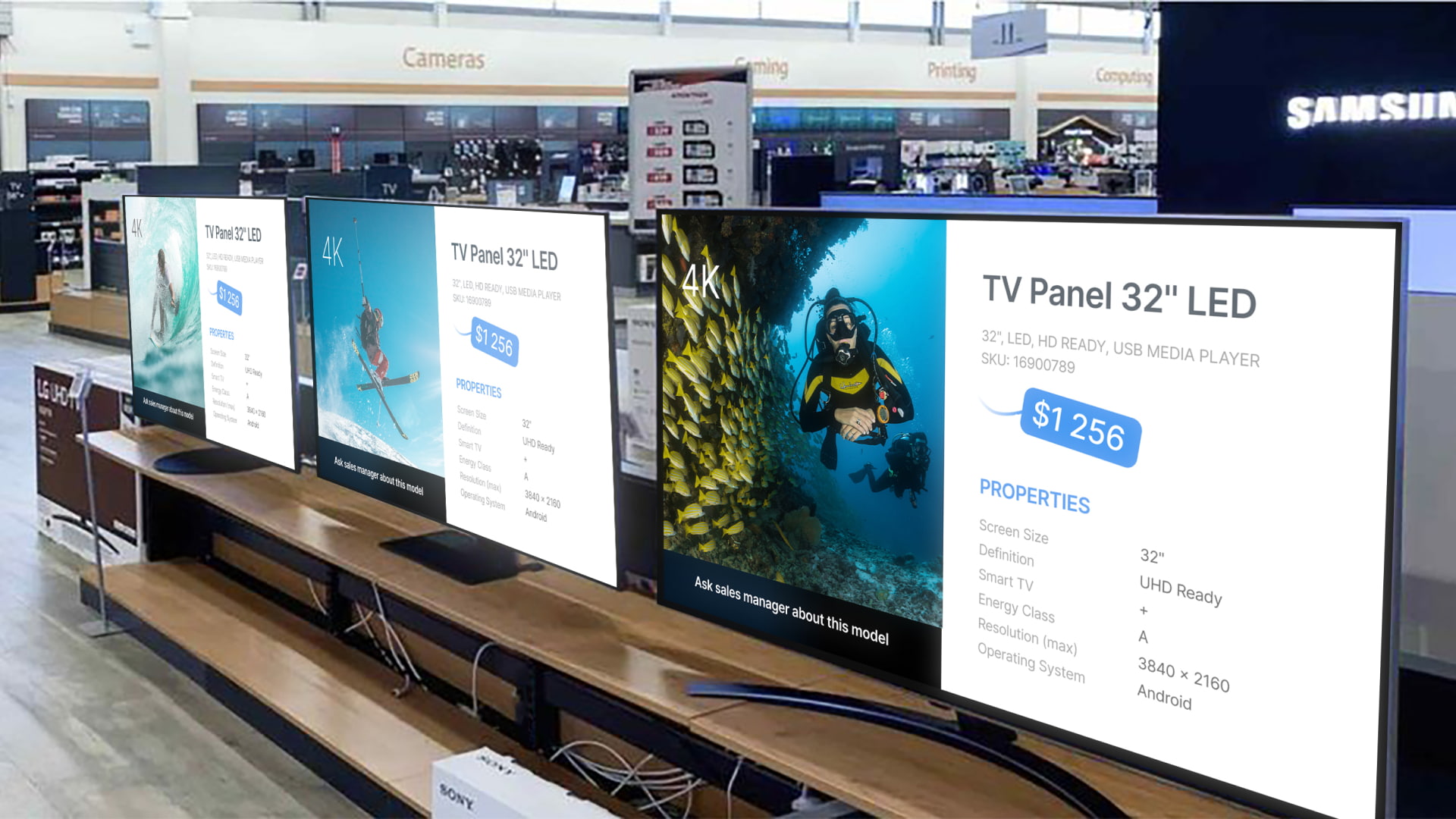 Screensaver on sample devices | DISPL