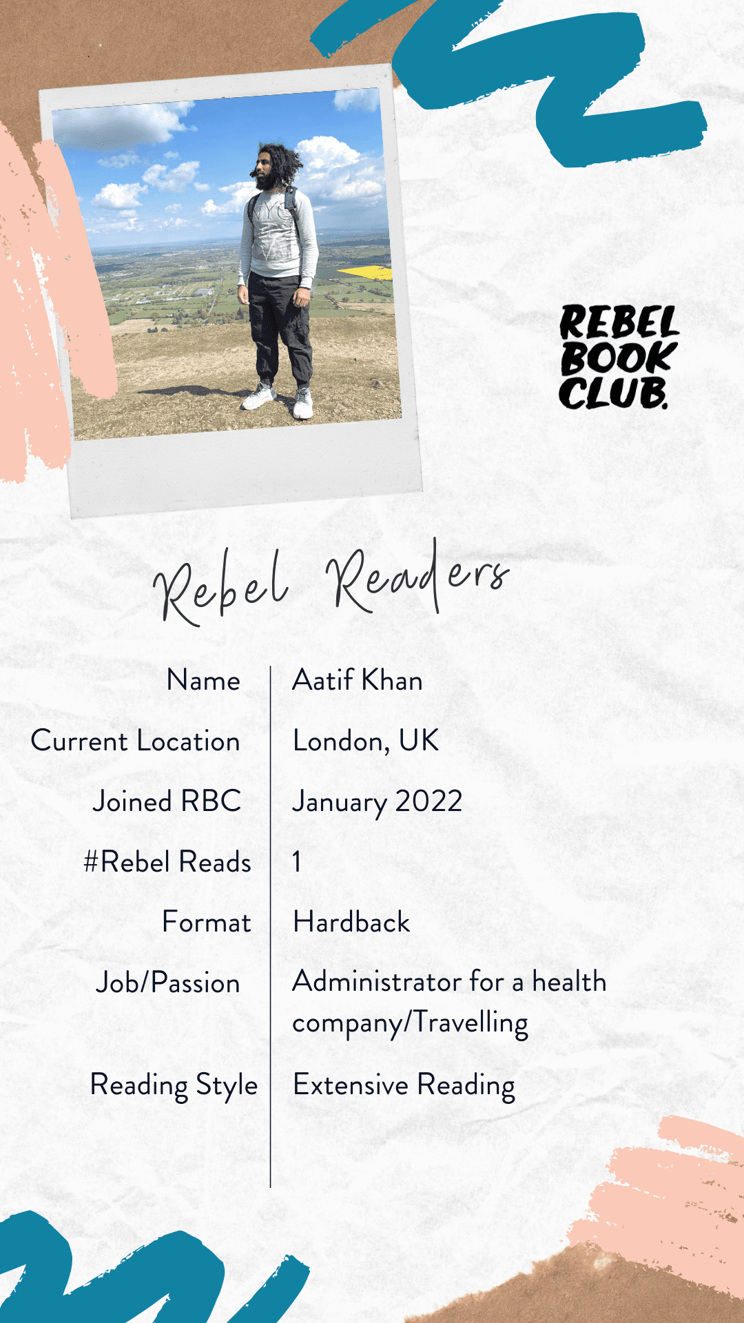 Rebel Book Club - Rebel Readers: Atif Kahn