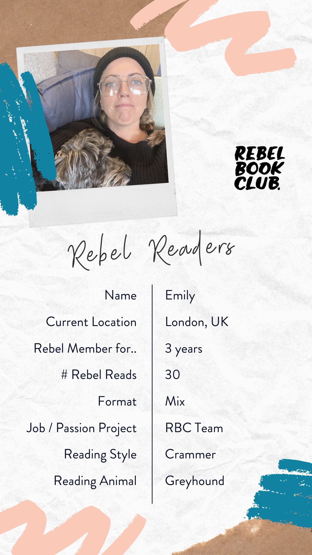 Rebel Book Club - Rebel Team: Emily Goddard