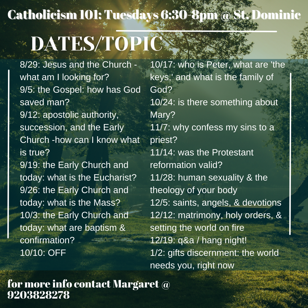 RCIA and Adult Sacramental Prep ⸱ St. Dominic Catholic Church