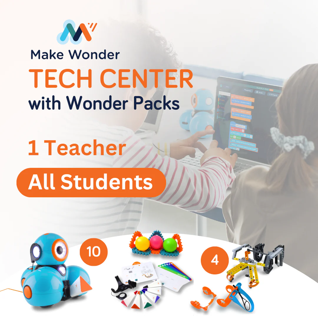 Wonder Workshop Make Wonder Tech Center with Wonder Packs (w ...