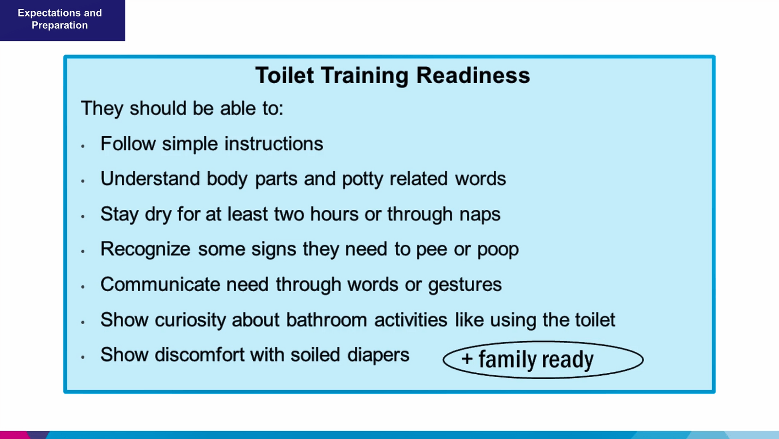 Signs of Toilet Training Readiness | Mount Sinai Parenting Center