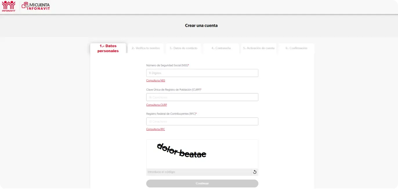 Crear Mi Cuenta Infonavit: Paso a Paso | Mudafy