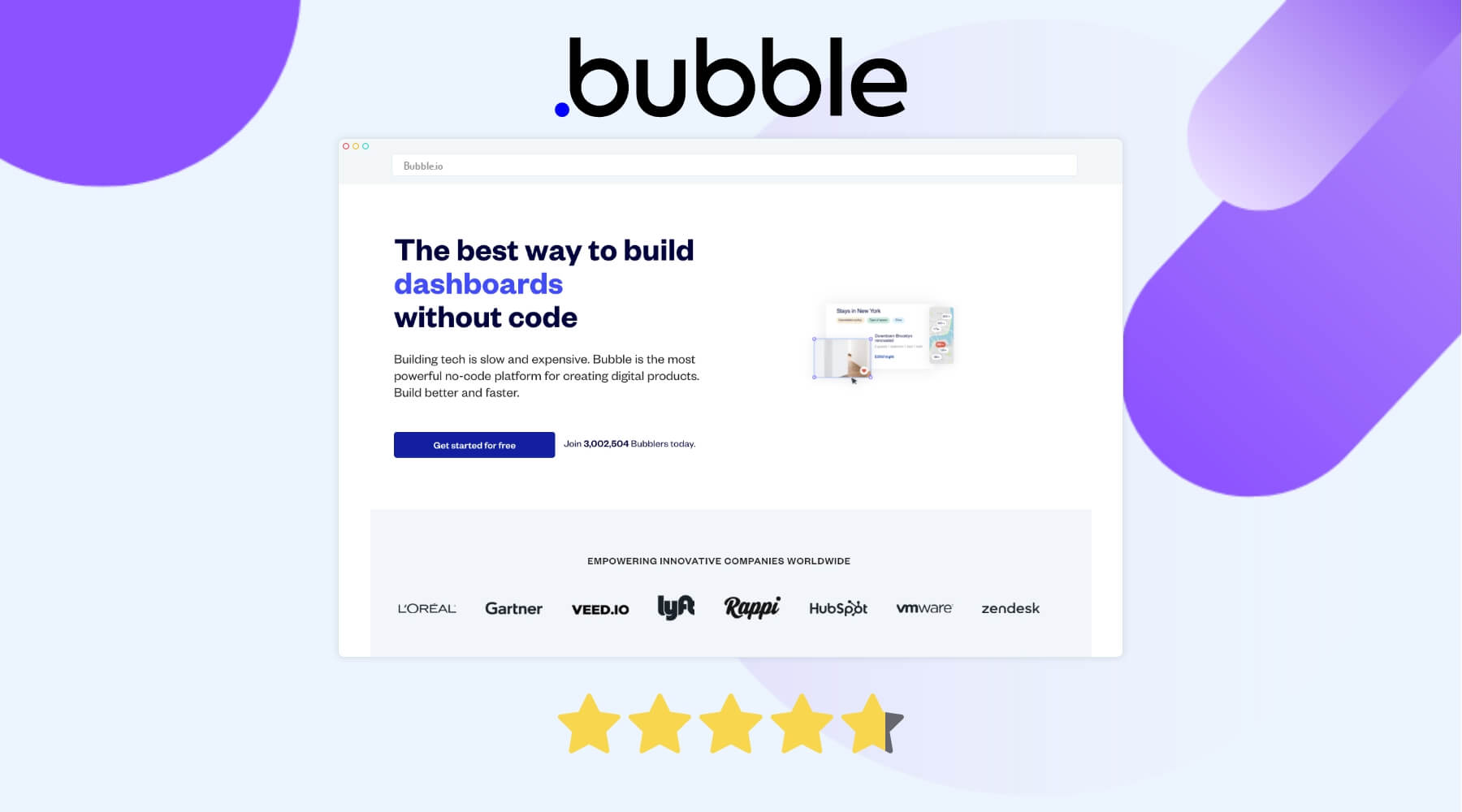Bubble.io - Avis & Fonctionnalités | Trouve Ton SAAS
