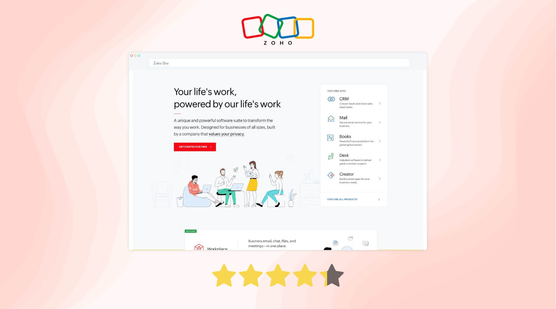 Zoho One - Avis & Fonctionnalités | Trouve Ton SAAS