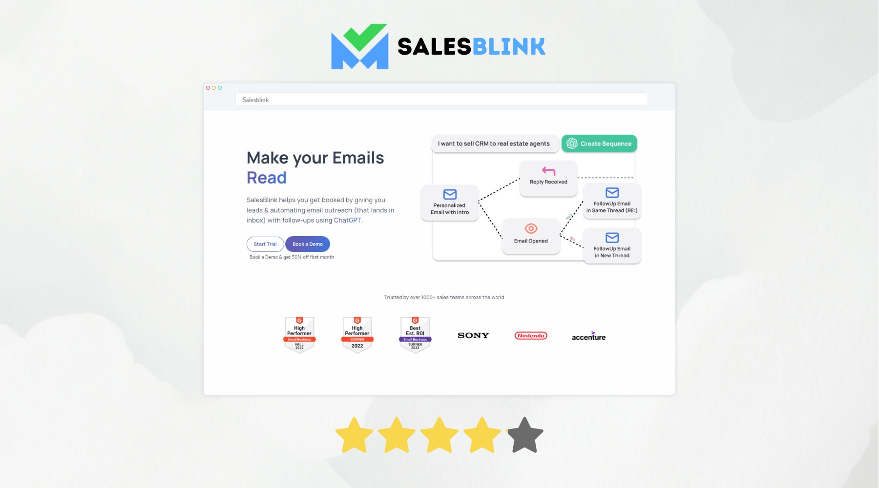 Salesblink - Avis & Fonctionnalités | Trouve Ton SAAS