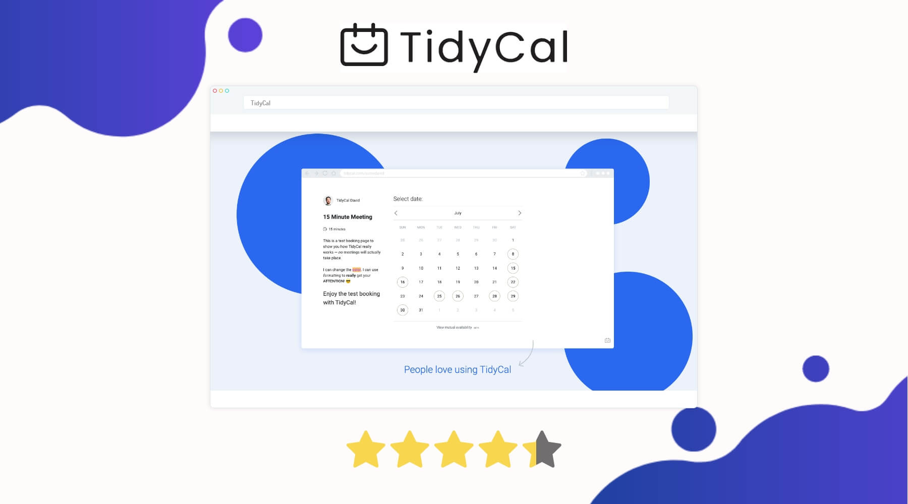 TidyCal - Avis & Fonctionnalités | Trouve Ton SAAS
