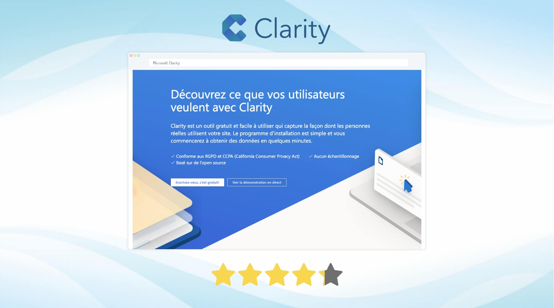Microsoft Clarity - Avis & Fonctionnalités | Trouve Ton SAAS