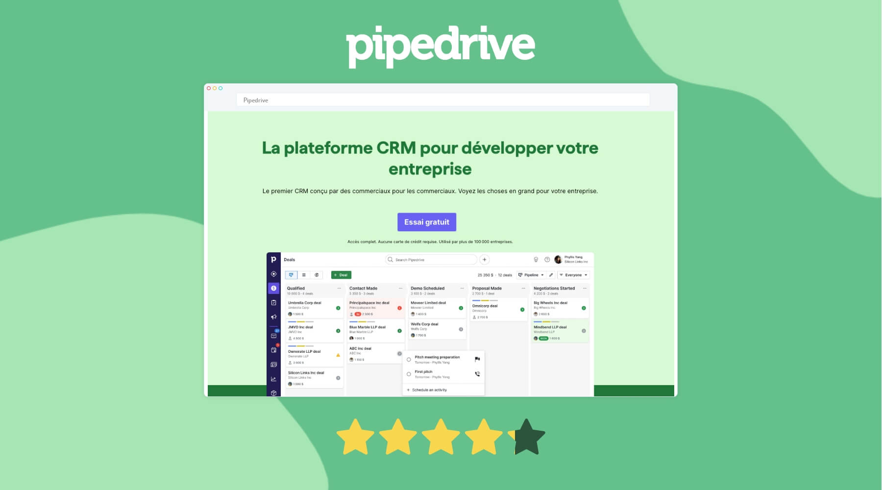 Pipedrive - Avis & Fonctionnalités | Trouve Ton SAAS